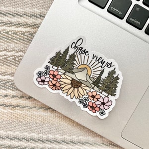 Chase Views Mountain Sticker Hiking Sticker Just Go Explore Sticker Travel Stickers Travel ...