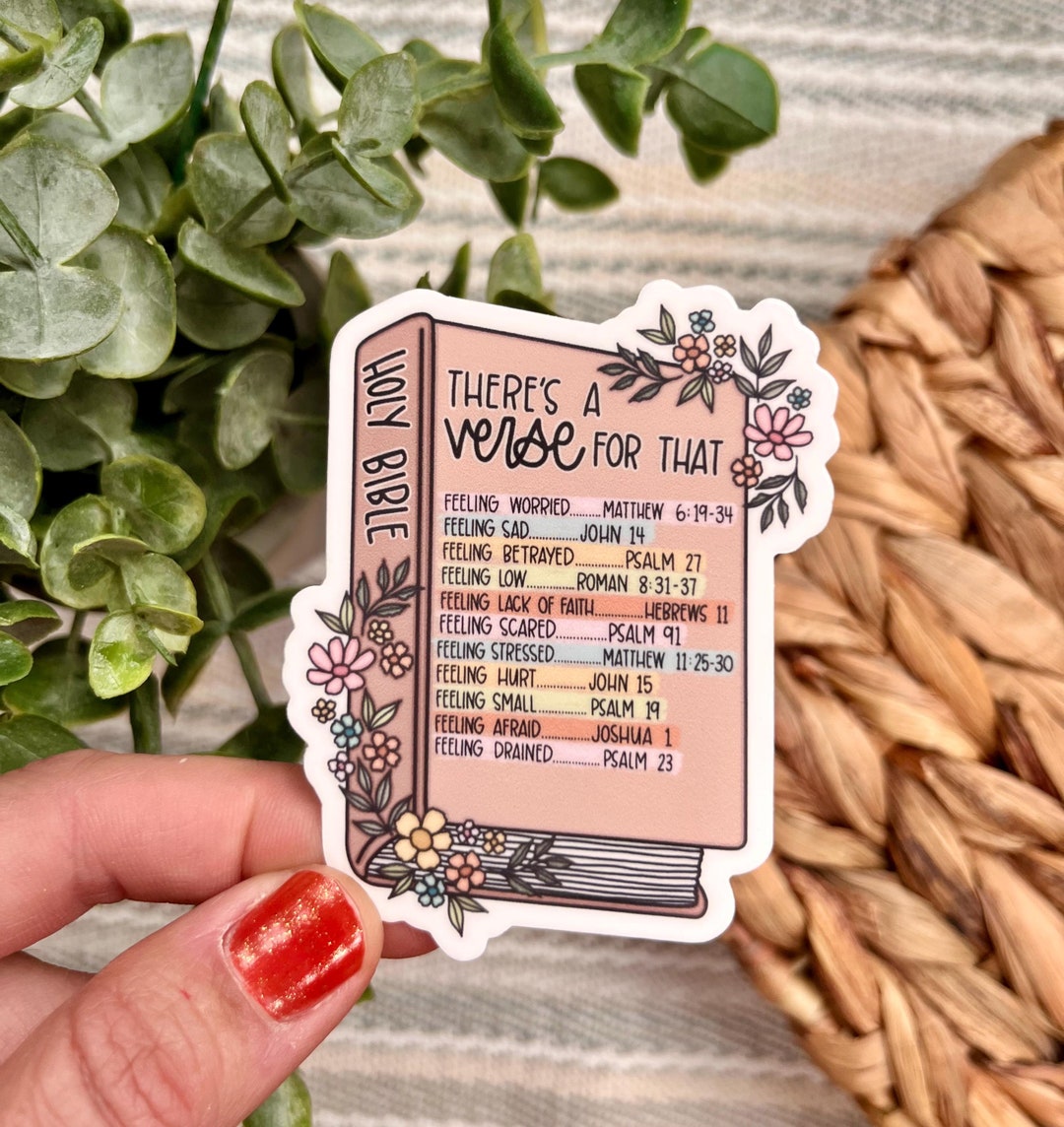 Theres a Verse for That Bible Verse Sticker Faith Christian Car Decal ...