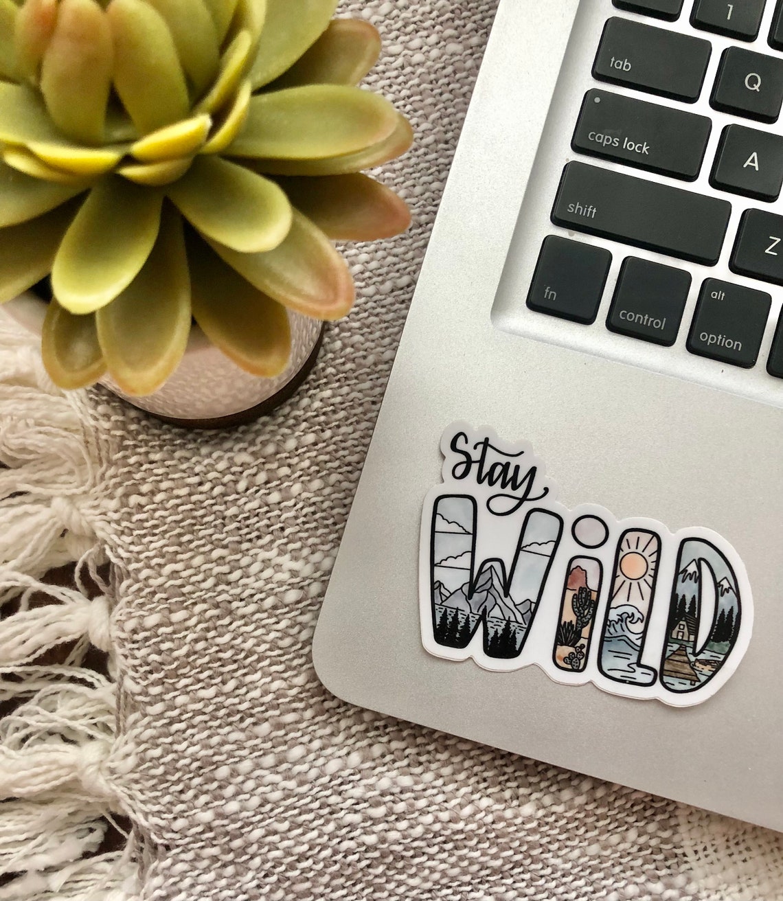Stay Wild Sticker Wild Explore Seek Adventure Adventure is | Etsy