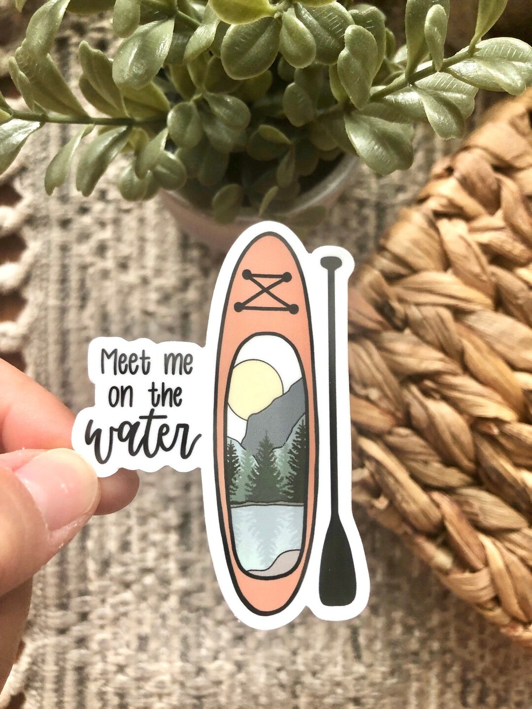 Paddle Boarding Sticker Paddle Board Decal Sup Mountains Go Paddle ...