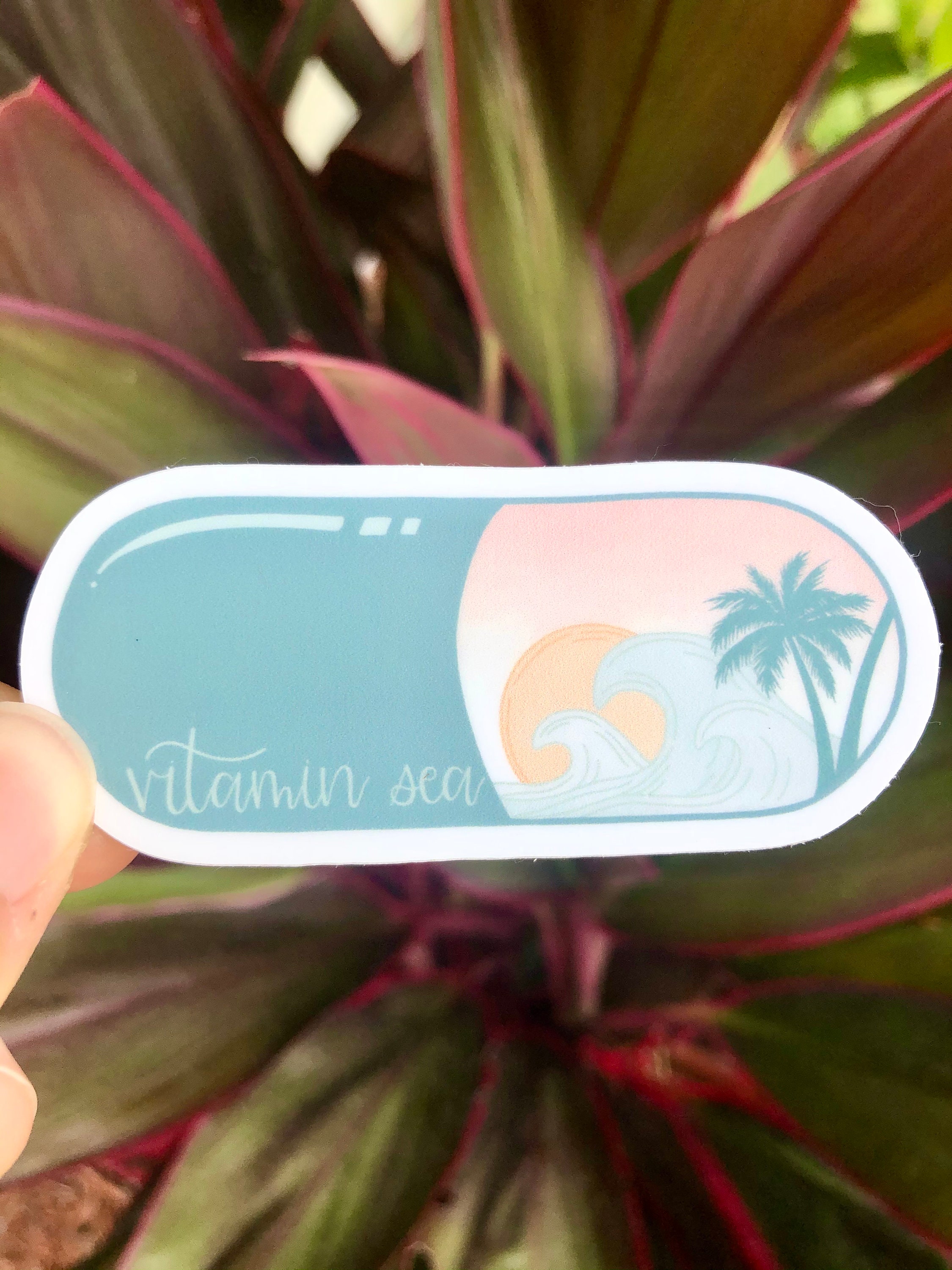 Vitamin Sea Beach Sticker Sea Decal Wave Decal Ocean | Etsy