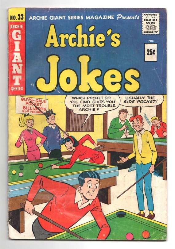 Archie's Jokes Archie Giant Series Issue 33 Aug 1965 | Etsy