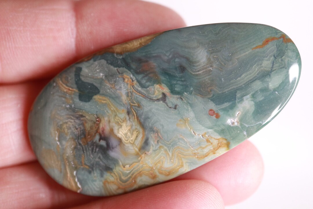 Gary Green Jasper Cabochon Bog Jasper - Etsy