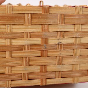 Vintage Tramp Art Woven Basket - Hand Made - Unique - 1934 - Northeast ...
