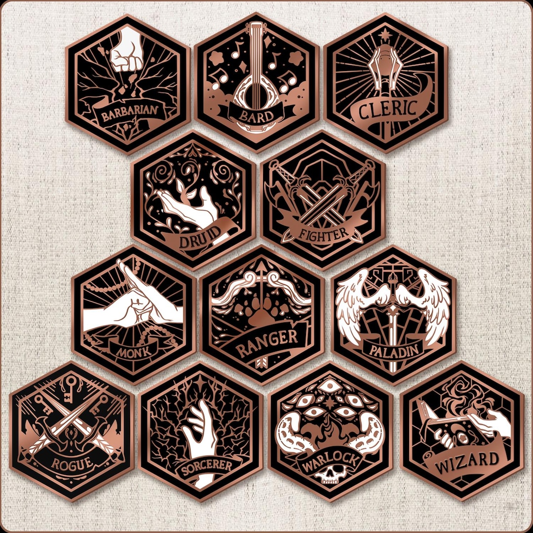 TTRPG Class Enamel Pin! Tabletop Roleplay Game Stickers, Bard ...