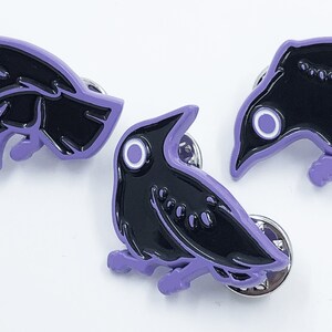 Familiar Raven - Enamel Pin Series - Etsy