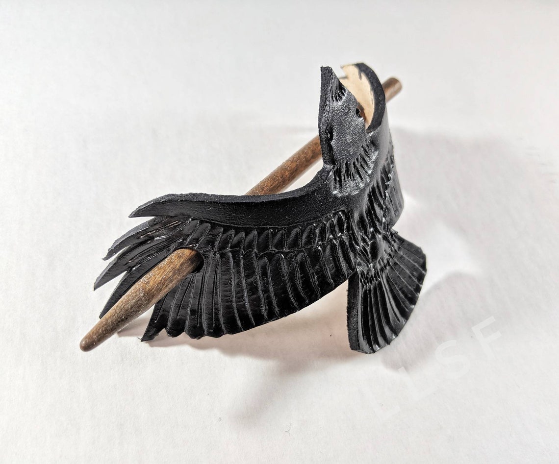 Raven Crow Hair Pin - Etsy