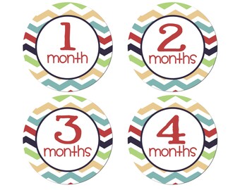 Baby Monthly Stickers Iron On Transfer DIGITAL Print at | Etsy