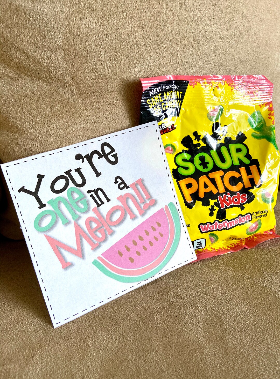 Thank You Gift Tag, Teacher Appreciation, One in a Melon, DIGITAL ...