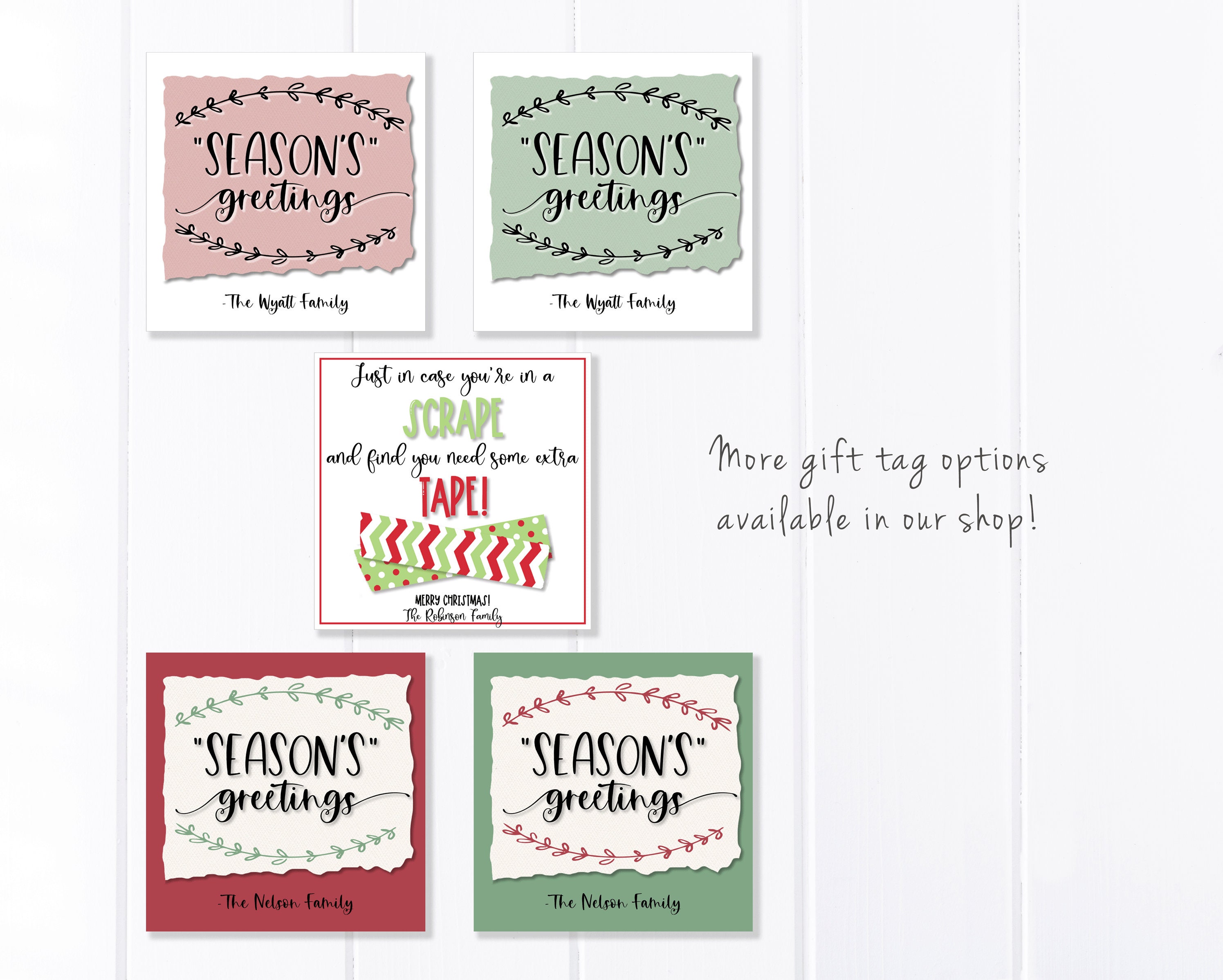 Christmas Gift Tag - Pringle Bells Digital Printable - Etsy