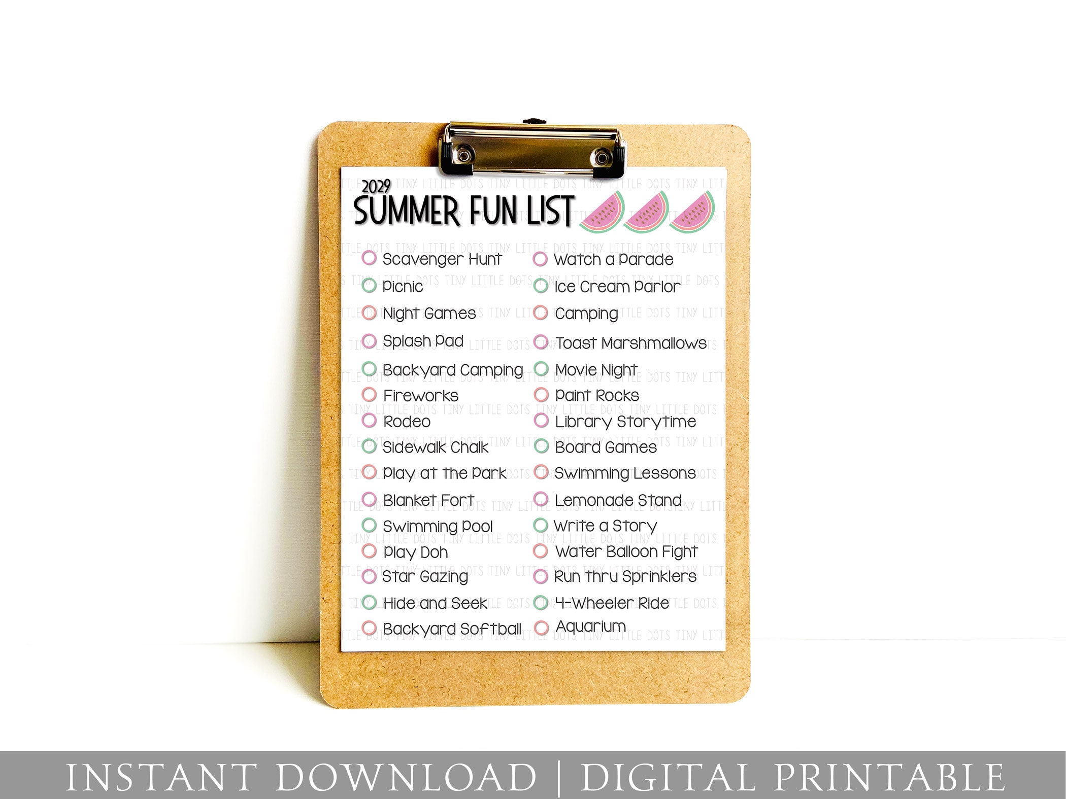 Summer Bucket List / Summer Fun List / Customizable / Create | Etsy