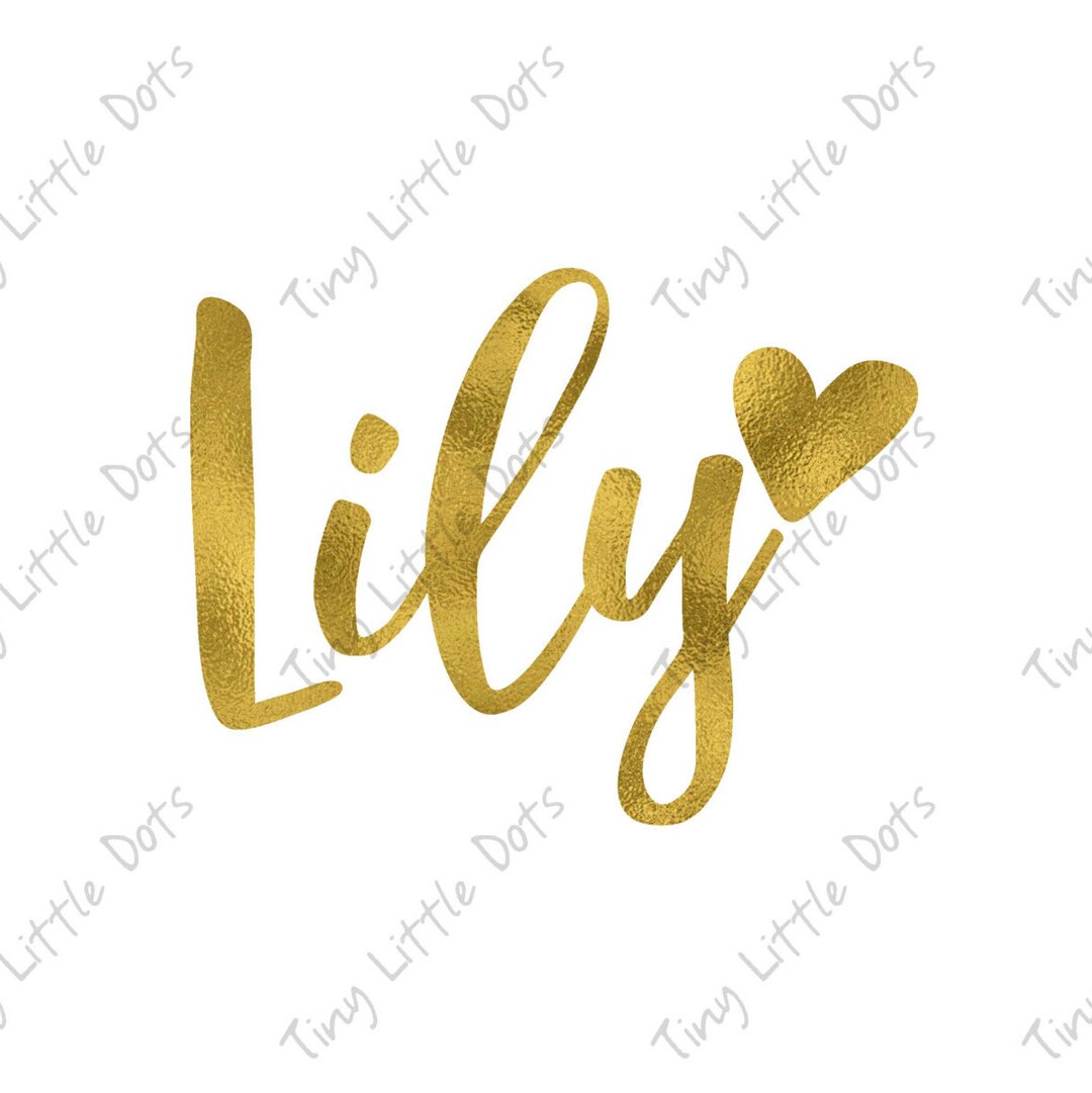 Personalized Name Heart Sticker DIGITAL Iron on Transfer Printable ...