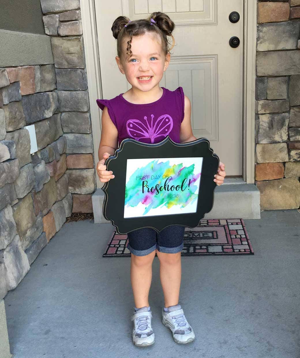 First Day of School Sign / 6th Grade / Watercolor / Green | Etsy