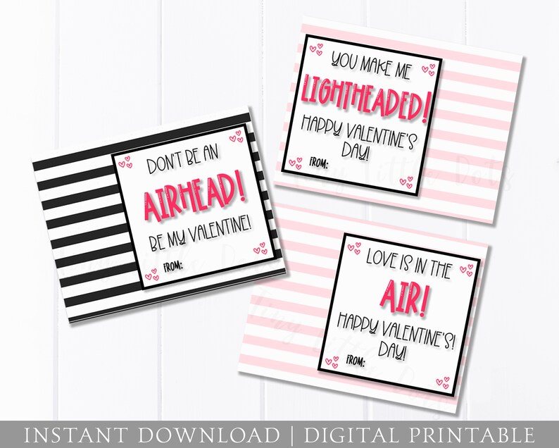 Valentine's Day Kids School Valentines Airheads Valentine - Etsy