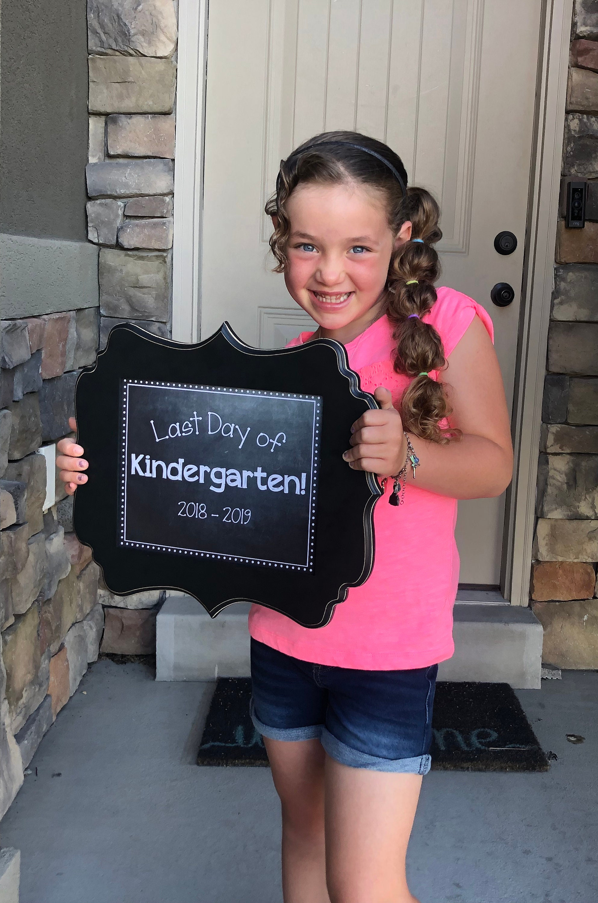 Last Day of School Chalkboard Sign / 4 Year Old Preschool / | Etsy