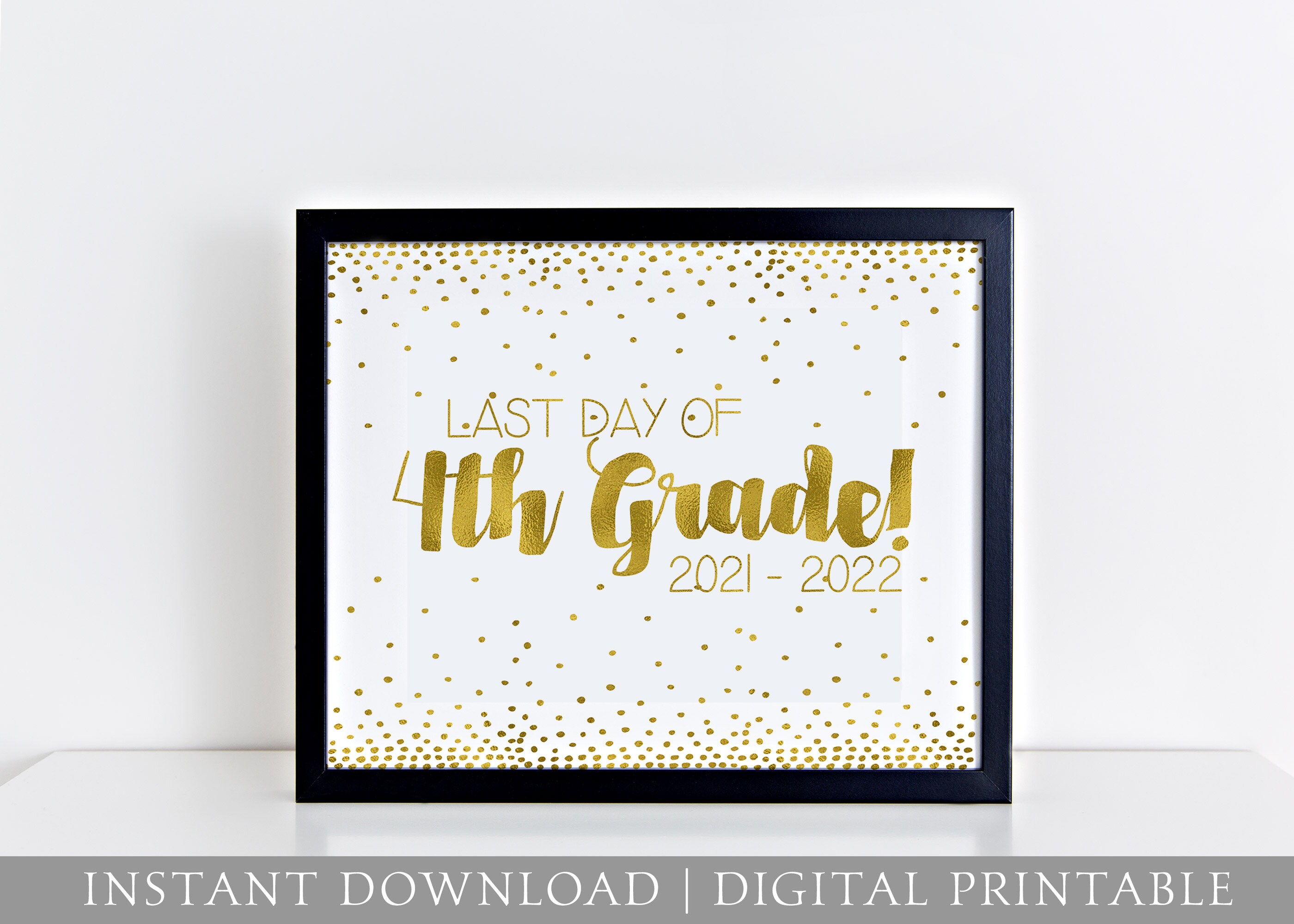 Last Day of School Sign / 4th Grade / Last Day of School / | Etsy