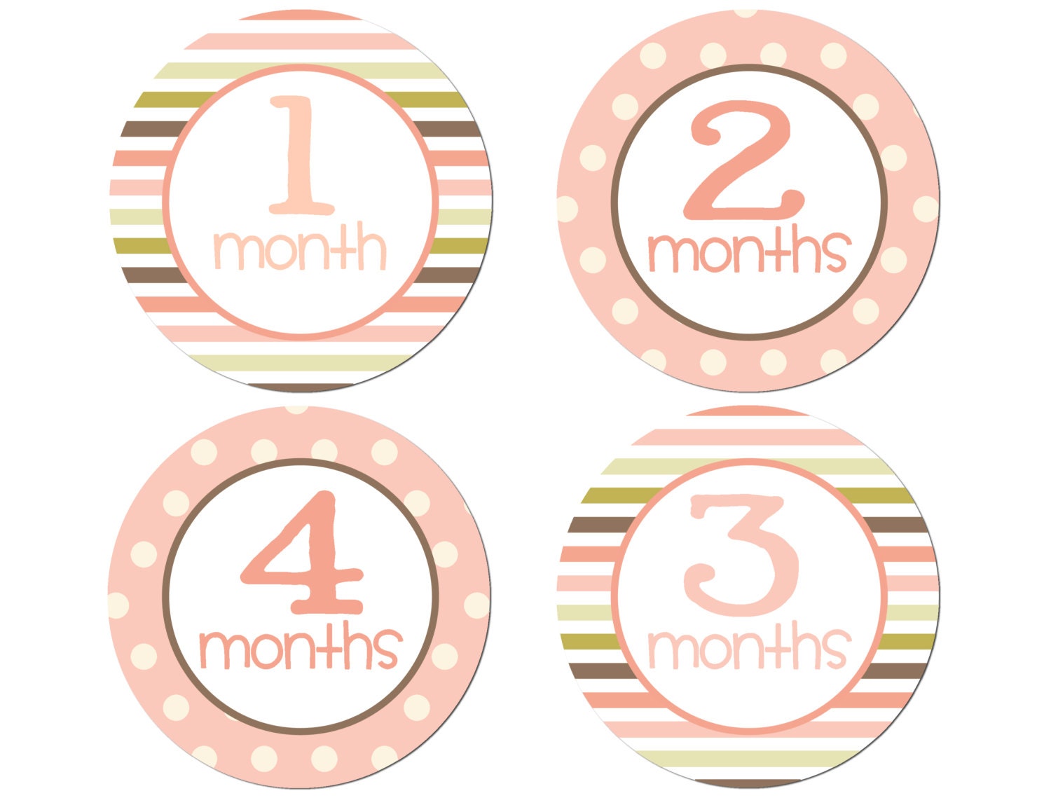 Baby Monthly Stickers Iron on Transfer DIGITAL Print at - Etsy