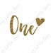Birthday One Year Sticker DIGITAL Iron on Transfer Printable - Etsy
