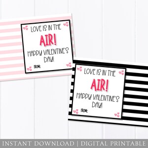Valentine's Day Kids School Valentines, Airheads Valentine Don't Be an ...