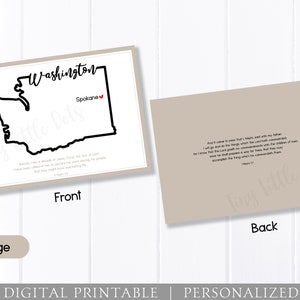 Customized Missionary Card, LDS Elder Sister Missionary Greeting Card ...