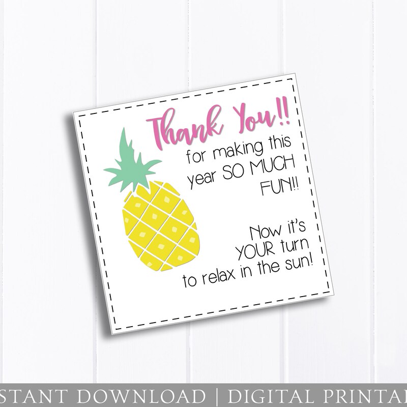 Pineapple Thank You - Etsy