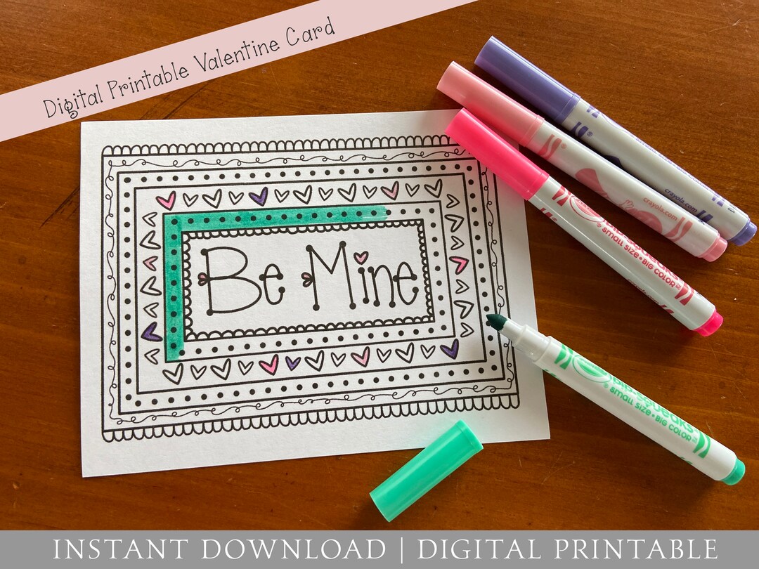 Valentine's Day Kids School Valentines, Classroom Valentine Card ...