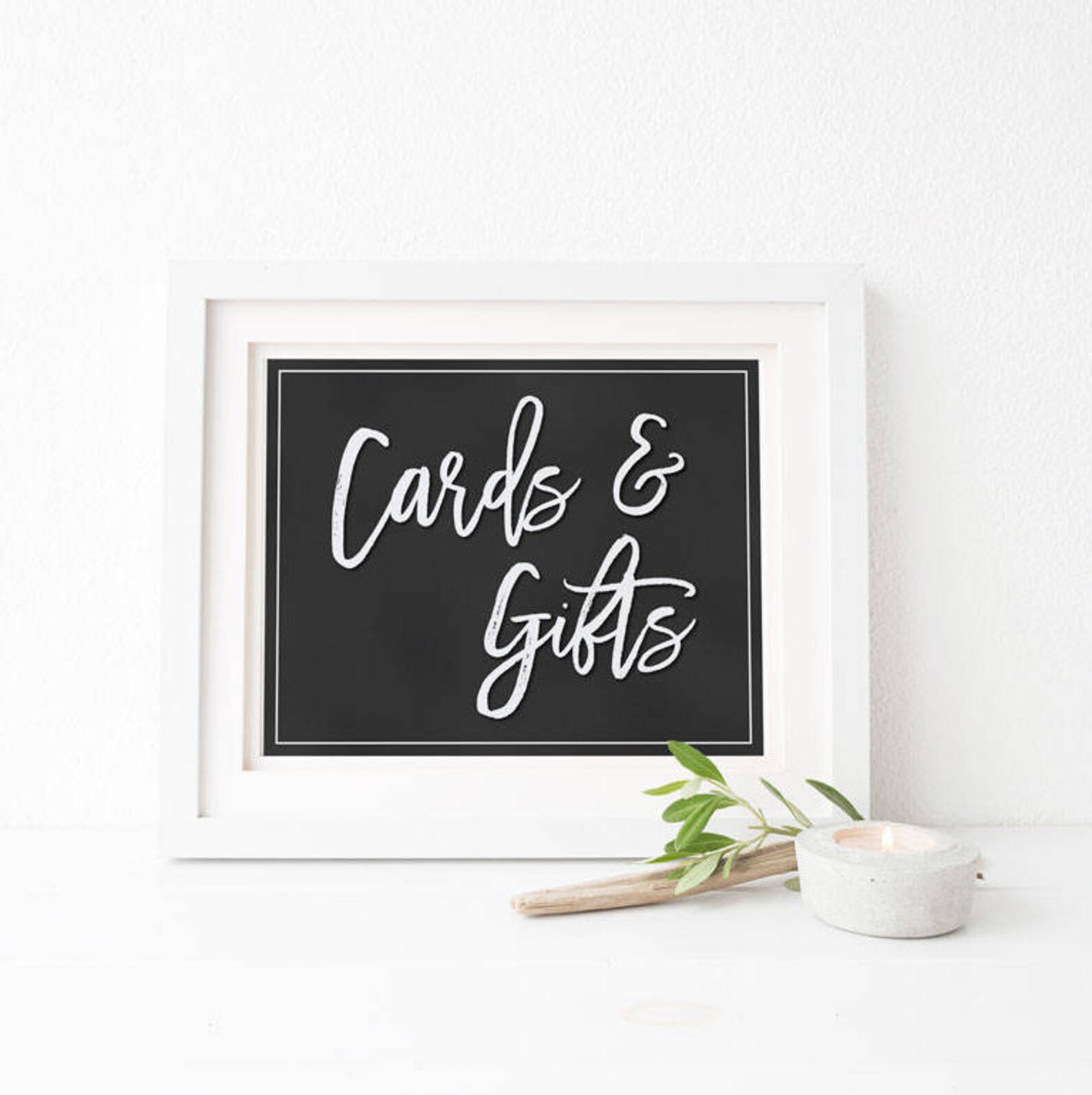 Cards & Gifts Printable Chalkboard Sign - Wedding Sign - Digital ...