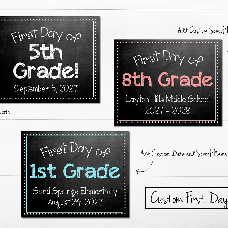 First Day of School - Etsy