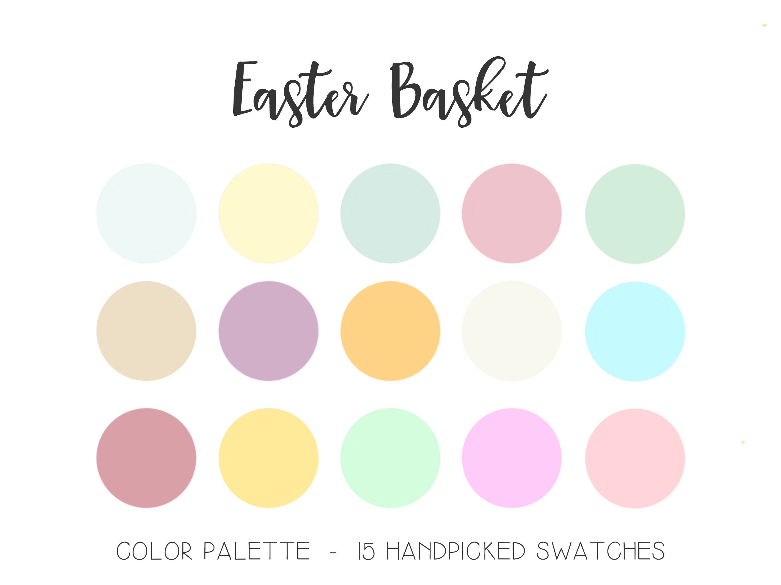 Pastel Color Palette Procreate Swatches Shades of Pink - Etsy Canada