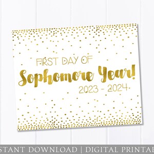 First Day of School Sign Sophomore Year 10th Grade 1st Day - Etsy