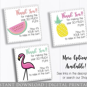 Teacher Gift, Teacher Appreciation, DIGITAL Printable, Thank You Gift ...