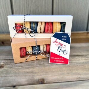 Christmas Gift Tag, Neighbor Gift, French Gift, Joyeux Noel France ...
