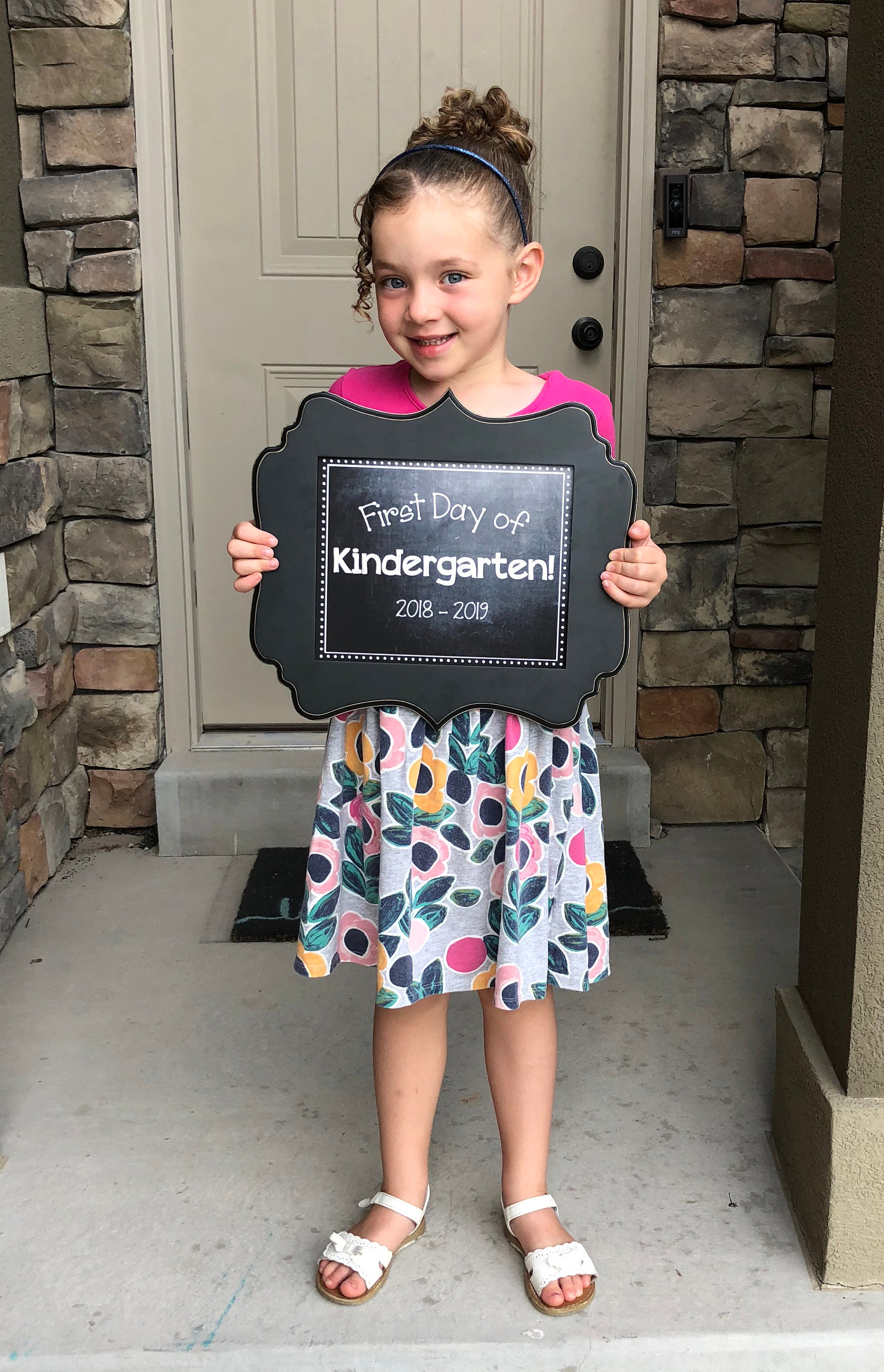 Last Day of School Chalkboard Sign / 4 Year Old Preschool / | Etsy