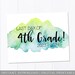 Last Day of School Sign 4th Grade Watercolor Fourth Grade - Etsy