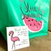 Teacher Gift, DIGITAL Printable, Thank You, Pink Flamingo, End of Year ...