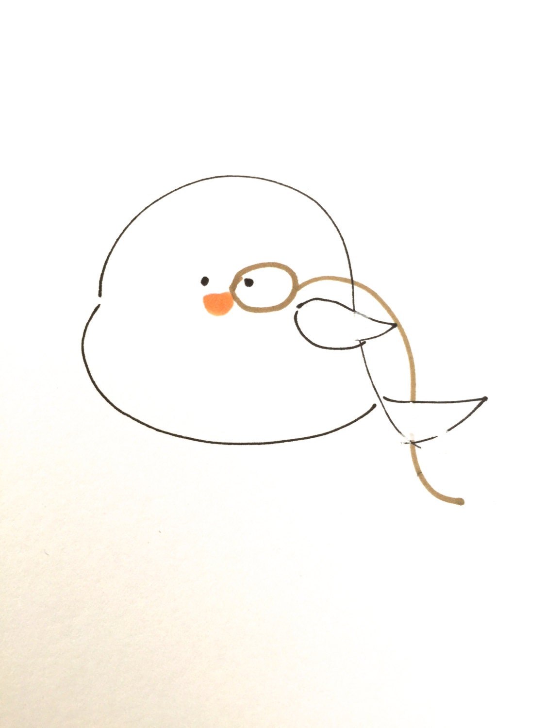 Professor Bird White Black Lilymoonsigns Decor Art - Etsy