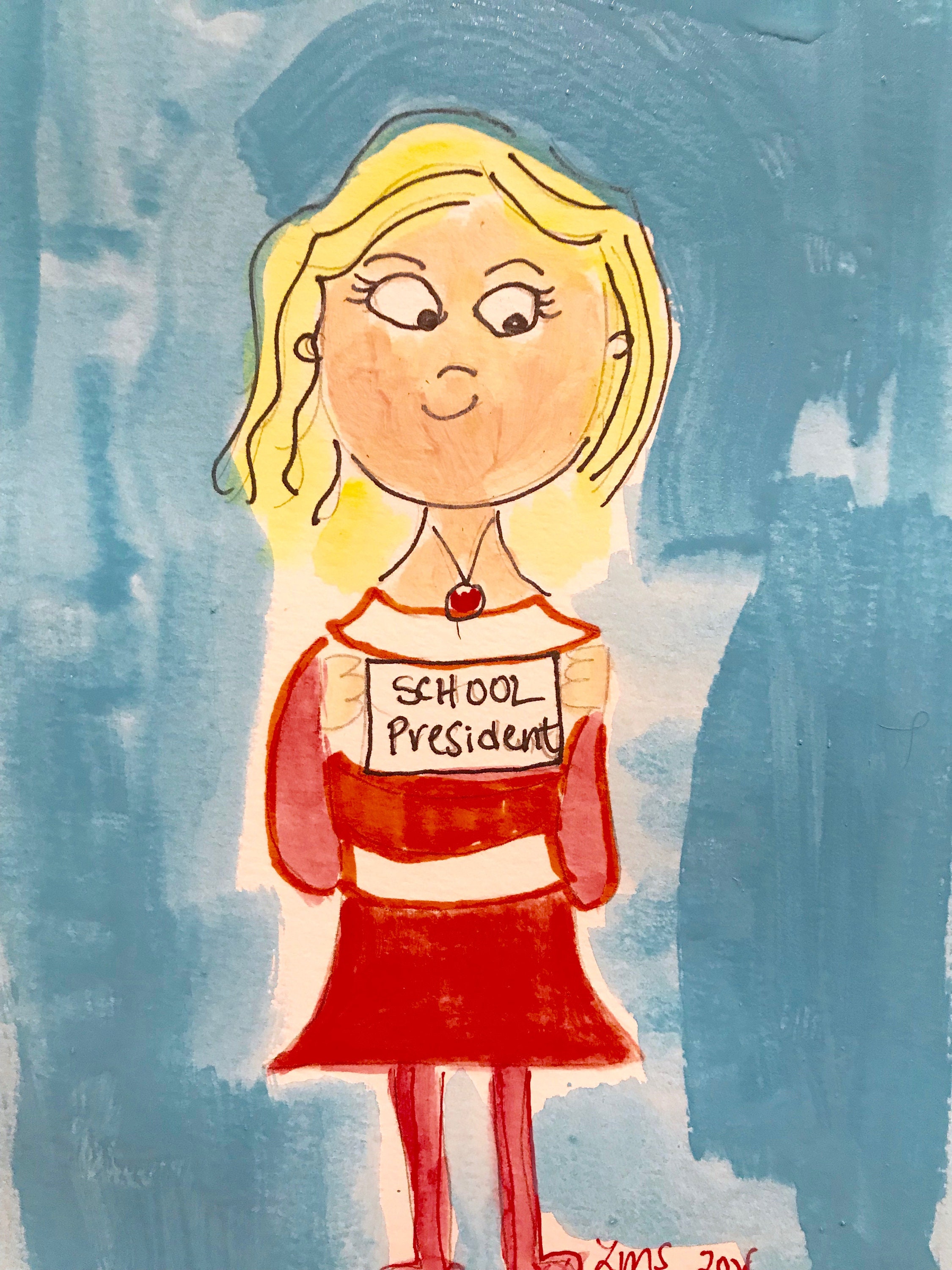 School President Lilymoonsigns Greeting Card Art Print | Etsy
