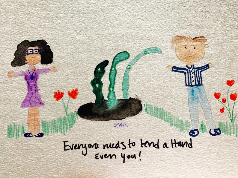 Everybody Needs to Lend a Hand, Helping Out, Coworker Card, Greeting ...