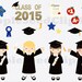 Graduation Day Digital Clip Art, Girls Graduate Digital Clip Art ...