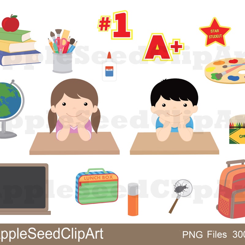 AppleSeedClipArt - Etsy