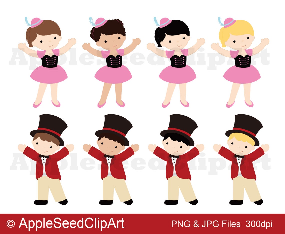 Circus Digital Clip Art, Instant Download, Carnival Clip Art, Cute Kids ...