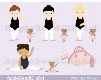 Princess Digital Clip Art Cute Girls Instant Download | Etsy