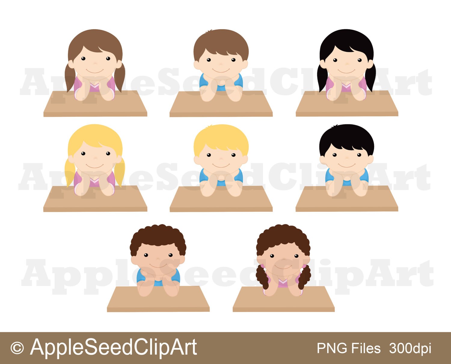 Back to School Digital Clip Art, Instant Download, Learning in School ...