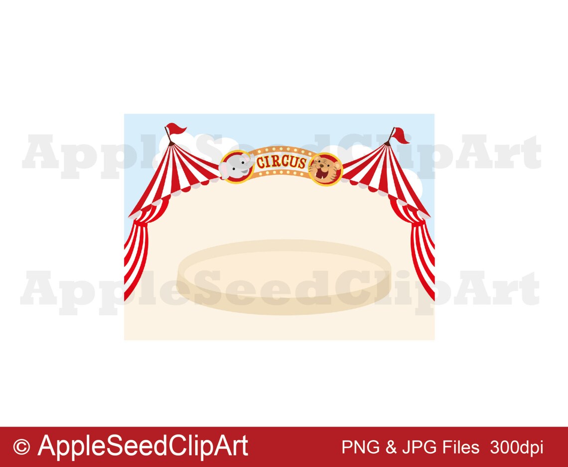 Circus Digital Clip Art, Instant Download, Carnival Clip Art, Cute Kids ...
