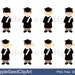 Graduation Day Digital Clip Art, Boys Graduate Digital Clip Art ...