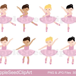 Ballerina Digital Clip Art, Ballet Digital Clip Art, Dancing Digital ...