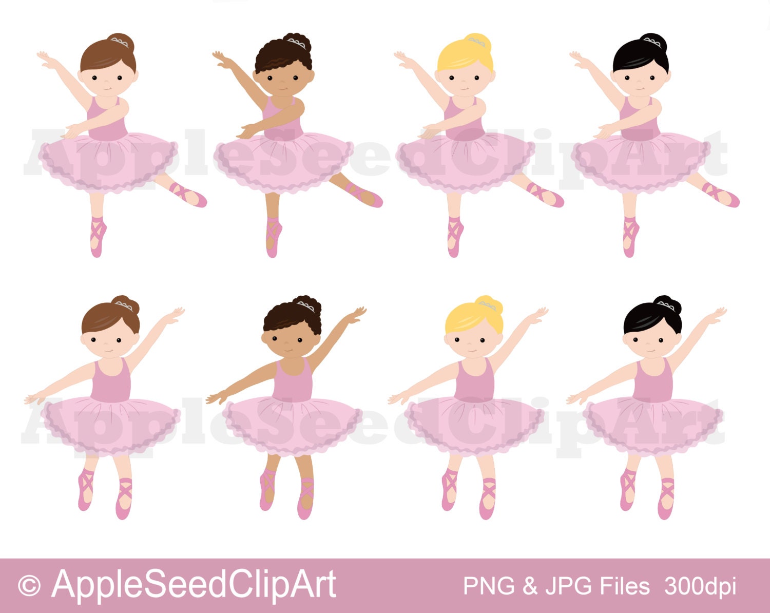 Ballerina Digital Clip Art, Ballet Digital Clip Art, Dancing Digital ...