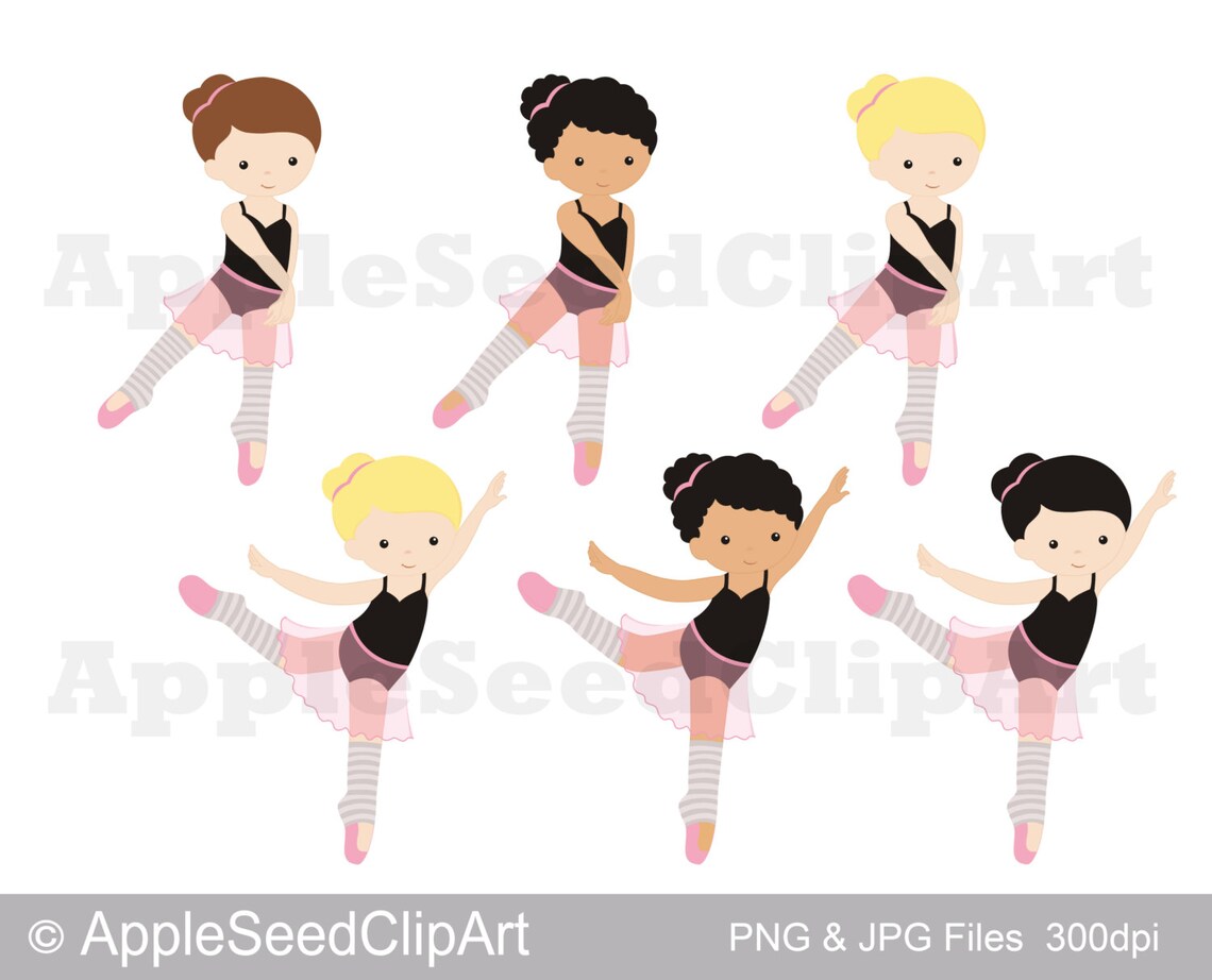 Ballerina Clip Art, Ballet Clip Art, Cute Little Girls Clip Art ...