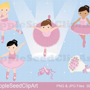 Ballerina Digital Clip Art Ballet Digital Clip Art Dancing - Etsy