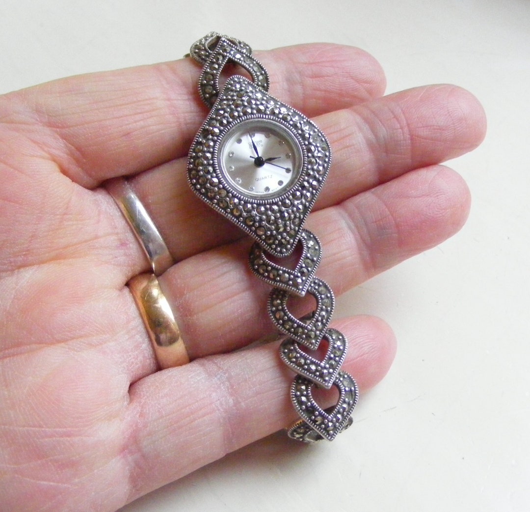 Vintage Art Deco Style Solid Sterling Silver 925 Designer Signed HF ...